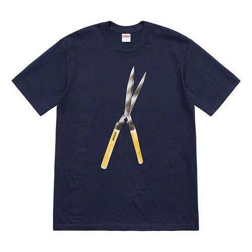 Supreme SS19 Shears Tee Large Scissors Printing Short Sleeve Navy 'Blue' - SUP-SS19-10520 ...