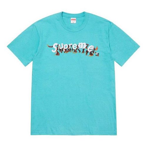 Supreme Suprem Week 8 Apes Tee Logo Alphabet Printing Round Neck Short ...