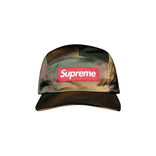 Supreme Washed Satin Camo Camp Cap 'Woodland Camo' - SS21H74 WOODLAND CAMO | Solesense
