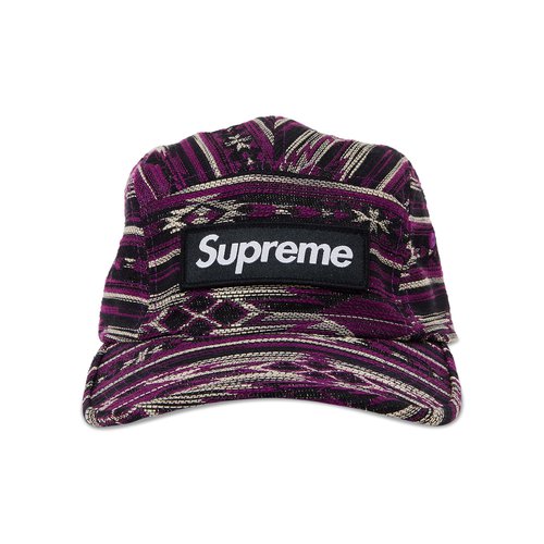 Supreme Woven Pattern Camp Cap 'Purple' - FW22H40 PURPLE | Solesense