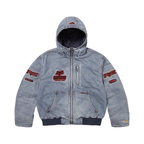 Supreme x Fox Racing Hooded Work Jacket 'Denim' - FW25J59 DENIM | Solesense