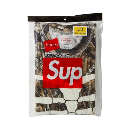 Supreme x Hanes Bones Thermal Crew 'TrueTimber HTC Fall Camo' - FW24A75 ...