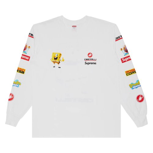Supreme x Spongebob Squarepants x Castelli Racing Long-Sleeve Tee ...