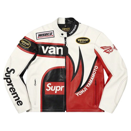 Supreme x Yohji Yamamoto x Vanson Leathers Split Jacket 'White' - FW22J36 WHITE | Solesense