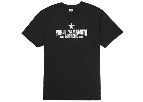 Supreme Y's by Yohji Yamamoto Star Tee Shirt 'Black' | Solesense