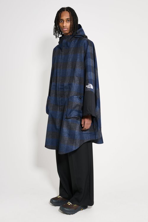 The North Face Hardshell Poncho Jacket Summit 'Navy Plaid' - NF0A8A7T ...