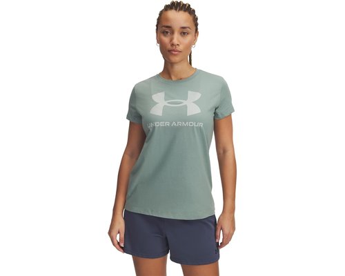 Under Armour Live Sportstyle Graphic Short Sleeve Crew Clothing 'Silica ...