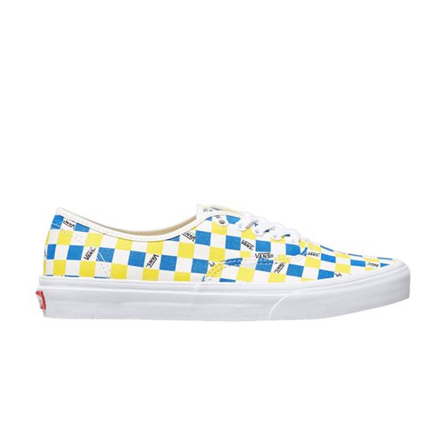 Vans Authentic 'BMX Checkerboard - Blue Lemon' - VN0A38EMS3C | Solesense