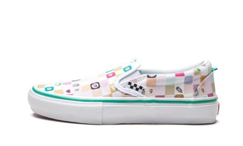 Vans Frog x Skate Slip-On LTD 'Checker White' - VN0A5HF43OI | Solesense