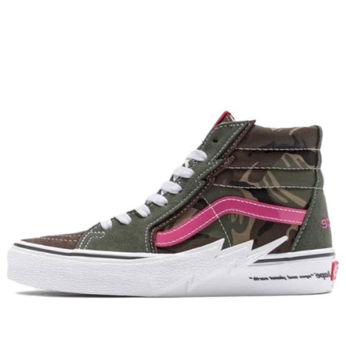 Vans x AAPE Sk8-Hi Volt 'Green White Pink' - VN0A5JIVCMA1 | Solesense