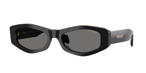 Versace Dark Geometric Ladies Sunglasses VE4487 GB1/81 54 'Black/Grey ...