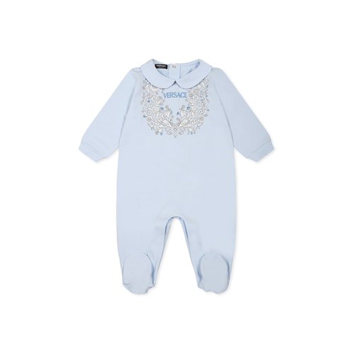Versace Light Blue Babygrow For With Logo - 1017946 1A12842 2VH70 ...